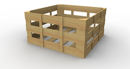 Huacales de Madera - Los Alpes